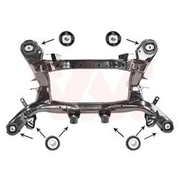 Van Wezel Achskörper hinten rechts links mit Lagerbuchse für BMW 33314051649 33314046517 33316770845 0657629