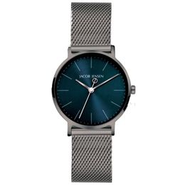 Jacob Jensen Damenuhr Quarz Titan mit Meshband Blau | Gr.: onesize