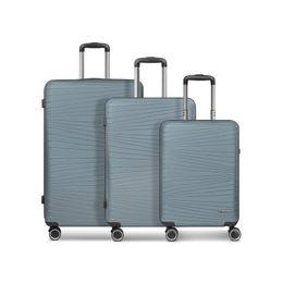 Franky Dallas 3.0 4 Rollen Kofferset 3-teilig mit Dehnfalte in grey | Gr.: onesize