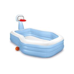Intex Swim Center Shootin Hoops mit Basketballkorb & Ball in Blau ab 8 Jahre | Gr.: onesize