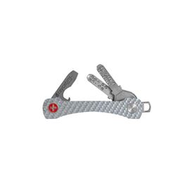 keycabins Schl&uuml;sselhalter Carbon S2 in silver | Gr.: onesize