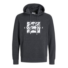 Jack & Jones Jack & Jones Kapuzenpullover in Dark Grey Melange | Gr.: L