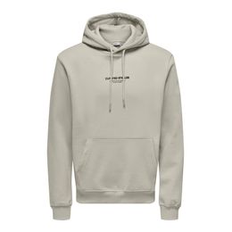 Only & Sons ONLY & SONS Kapuzenpullover in Silver Lining | Gr.: XL