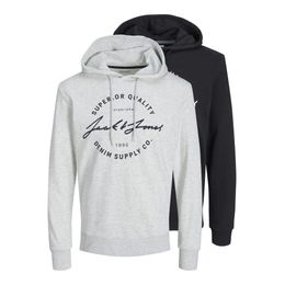 Jack & Jones Jack & Jones 2er-Pack Kapuzenpullover in Black | Gr.: XS