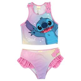 Lilo and Stitch Disney Lilo & Stitch Tankini Badeanzug Zweiteiler Schwimmanzug in rosa | Gr.: 122/128
