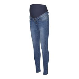 MAMALICIOUS mama licious Umstandsjeans mit Slim Fit in Medium Blue Denim | Gr.: XL