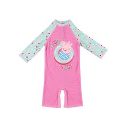 Peppa Pig Peppa Wutz Schwimmanzug UV-Schutz 50 Overall Badeanzug Einteiler in rosa | Gr.: 122/128