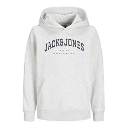 Jack & Jones JACK & JONES Junior Kapuzenpullover in White Melange | Gr.: 176
