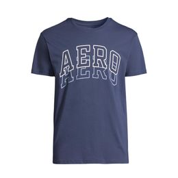 A&eacute;ropostale T-Shirt Herren Gr&ouml;&szlig;e S navy / wei&szlig;