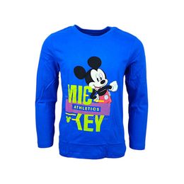Langarmshirt Disney Mickey Mouse in Blau | Gr.: 104