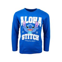 Lilo and Stitch Langarmshirt Disney Lilo & Stitch in Dunkelblau | Gr.: 98