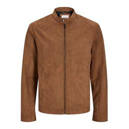 Jack & Jones Plus JACK & JONES PLUS Kunstlederjacke in Cognac | Gr.: 7XL