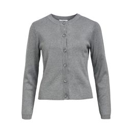 Object Strickjacke in Medium Grey Melange | Gr.: L