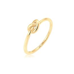Elli Ring 925 Sterling Silber Knoten in Gold | Gr.: 52