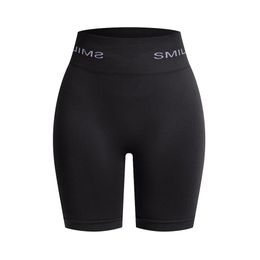 Smilodox Scrunch Shorts Azura Highwaist Damen Größe XL schwarz