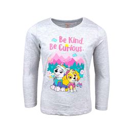 Langarmshirt PAW PATROL Skye & Everest in Hellgrau | Gr.: 98