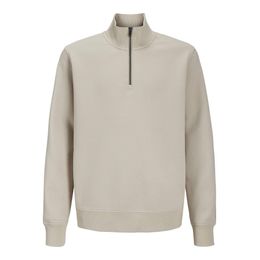 Jack & Jones JACK & JONES Junior Sweatshirt mit halbem Rei&szlig;verschluss in Moonbeam | Gr.: 176