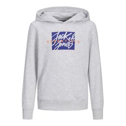 Jack & Jones JACK & JONES Junior Kapuzenpullover in White Melange | Gr.: 98