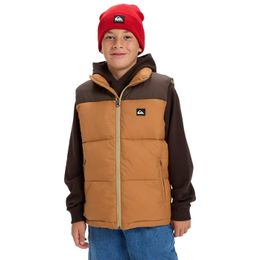 Outdoorjacke Quiksilver "Cold Days Sleeveless", Jungen, Gr. 8, chocolate braun, 100% Nylon, Jacken Outdoorjacke
