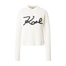 K by KARL LAGERFELD Karl Lagerfeld Pullover Damen Gr&ouml;&szlig;e M schwarz / wollwei&szlig;