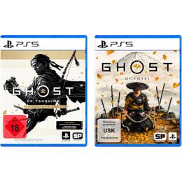 Playstation 5 Spielesoftware »Ghost of Tsushima Director's Cut + Ghost of Yotei Doppelpack« (ohne Farbbezeichnung) Tritt in Kontakt mit den...