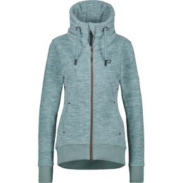 ALIFE & KICKIN Kapuzensweatjacke &raquo;Damen VivianAK F&laquo; pacific melange XS XS Kurze Damenfleecejacke VivianAK F von alife and kickin