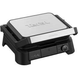 Tefal Kontaktgrill »SuperGrill 3in1, Kontaktgrill, Barbeque-, Ofenposition, 3 Temperaturen« 2000 W spülmaschinengeeignete Platten, platzsparende...