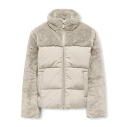 KIDS Only Steppjacke »KOGWANJA FUR PUFFER MIX COAT OTW« Moonbeam 158 158 Pufferjacke von KIDS Only für Mädchen