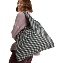 Roxy Schultertasche »Urban Party« Anthracite Einheitsgröße Einheitsgröße Stoff: Jacquard-Gingham / Jacquard-Leomuster