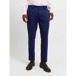 Jack & Jones JACK & JONES Anzughose &raquo;JPRJAXON Businesshose mit mittlerer Bundh&ouml;he&laquo; unifarben, modisch, slim fit, Materialmix Medieval Blue 50 - N-Gr N-Gr 50...