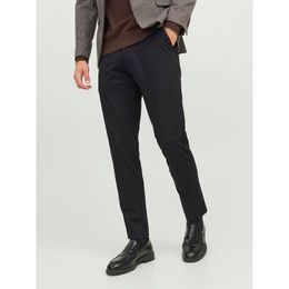 Jack & Jones JACK & JONES Chinohose »JPSTMARCO – Chinohose mit mittlerer Taille, Slim Fit, bequem« unifarben, modisch, slim fit, Web black 30 - Länge 30 Länge...
