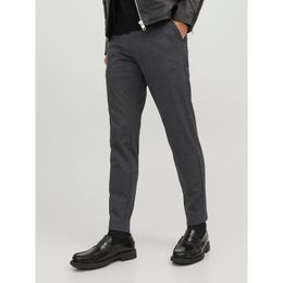 Jack & Jones JACK & JONES Chinohose &raquo;JPSTMARCO &ndash; Chinohose mit mittlerer Taille, Slim Fit, bequem&laquo; unifarben, modisch, slim fit, Web dark grey 30 - L&auml;nge 30...