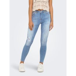 Only Skinny-fit-Jeans »ONLPOWER – Push-up-Jeans mit mittlerer Leibhöhe« modisch, Denim, skinny fit, Baumwollmischung Medium Blue Denim S (36) -...