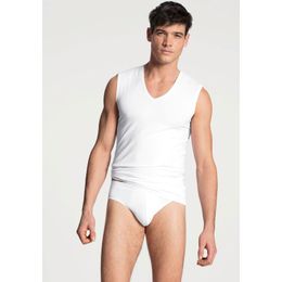 Calida Tanktop »Cotton Code« mit glatter Oberfläche weiss L (52/54) L (52/54) Herren Athletic-Shirt von Calida