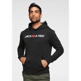 Jack & Jones JACK & JONES Kapuzensweatshirt »JJECORP Hoodie mit Logo und hohem Tragekomfort« bedruckt, casual, regular fit, Baumwollmischung, Rundhals Black XXL...