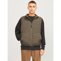Jack & Jones JACK & JONES Steppweste &raquo;JJESTATE Praktische Weste mit Beutel, ideal f&uuml;r unterwegs&laquo; unifarben, modisch, regular fit, Polyester Canteen S S...