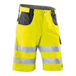 KÜBLER WORKWEAR Kübler PSA Reflectiq Shorts 2307 warngelb/anthrazit 54 ; Kübler Workwear (23078340-3497-54)