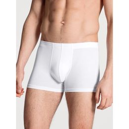 Calida Damen Calida Boxer &raquo;Focus&laquo; mit bezogenem Bund, Single Jersey, weiche Haptik, elastisch wei&szlig; S (46/48)