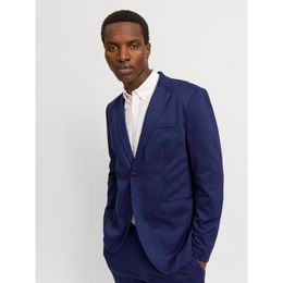 Jack & Jones JACK & JONES Sakko »JPRJAXON Jersey Blazer mit Stretch für stylischen Look« meliert, modisch, slim fit, Materialmix Medieval Blue 52 52 Modischer...