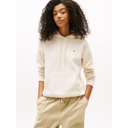 Tommy Jeans Damen Kapuzensweatshirt &raquo;TJW REG S FLAG HOODIE&laquo;, mit Logo-Flag beige XL (42)