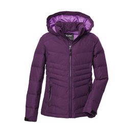 Killtec Steppjacke »KOW 166 GRLS QLTD JCKT« Wasserabweisende Mädchen-Steppjacke mit Kapuze, verstellbare Ärmel lila 164 164 Kinder Winterjacke mit...