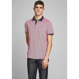 Jack & Jones JACK & JONES Poloshirt »JJEPAULOS Poloshirt mit klassischem Kragen und figurbetonter Form« Logostickerei, modisch, schmal, Baumwolle, Polokragen...