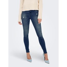 Only Skinny-fit-Jeans »ONLROSE – Skinny-Jeans mit hoher Taille und modischer Waschung« skinny fit, modisch, Denim, Baumwollmischung Medium Blue...