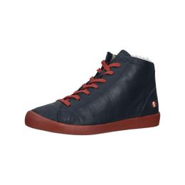 Softinos Schnürstiefelette »Stiefelette Leder« Navy 35 35 Verschluss: Schnürung