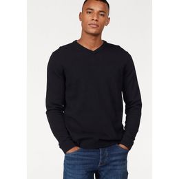 Jack & Jones JACK & JONES V-Ausschnitt-Pullover »JJEBASIC mit V-Ausschnitt, ideal für Herbst und Alltag« unifarben, modisch, slim fit, Baumwolle, V-Ausschnitt...