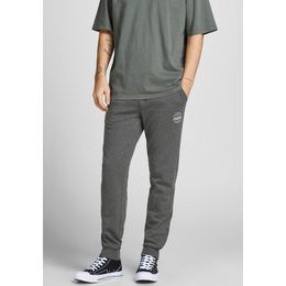 Jack & Jones JACK & JONES Sweathose »JPSTGORDON Jogpants mit Kordelzug und bequemem Schnitt« unifarben, modisch, bequem, Baumwolle Dark Grey Melange S - N-Gr...