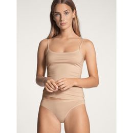 Calida Unterhemd »Natural Comfort« Baumwoll-Mix, Single Jersey Qualität, weich, elastisch, pillingarm beige XS (36/38) XS (36/38) Damen-Top von Calida