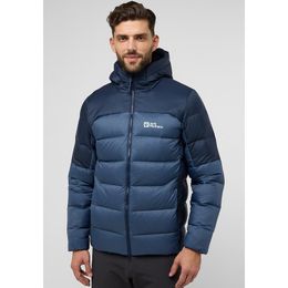 Jack Wolfskin Daunenjacke »NEBELHORN DOWN HOODY M RDS« mit Kapuze nature-blue XL (54/56) XL (54/56) Schützt vor Wind