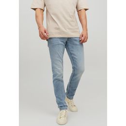 Jack & Jones JACK & JONES Slim-fit-Jeans »JJIGLENN – Jeans mit Stretch und figurbetonter Silhouette« Used, modisch, slim fit, Denim/Jeans Blue Denim 36 - Länge...