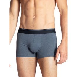 Calida Herren Calida Boxer &raquo;Cotton Stretch&laquo; Baumwoll-Mix, gestreift, Single Jersey, elastisch blau S (46/48)